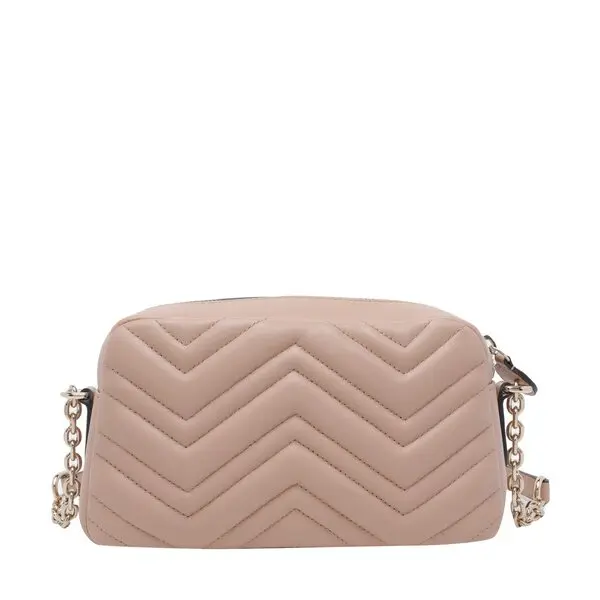 Gucci Gg Marmont Quilted Leather Crossbody Bag - Pink