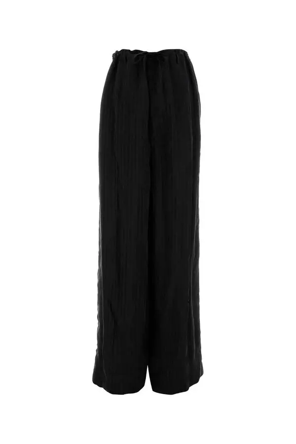 Balenciaga Cupro Pyjama Pant - Black