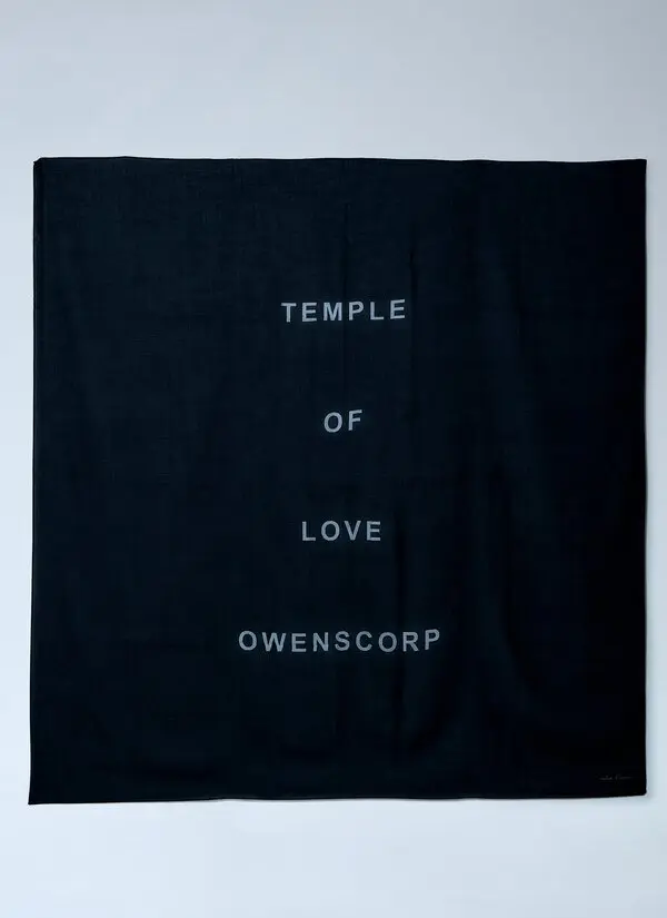 Rick Owens Printed Cotton Scarf