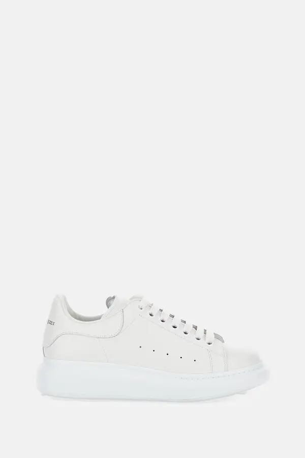 Alexander McQueen Oversized Sole Leather Sneakers