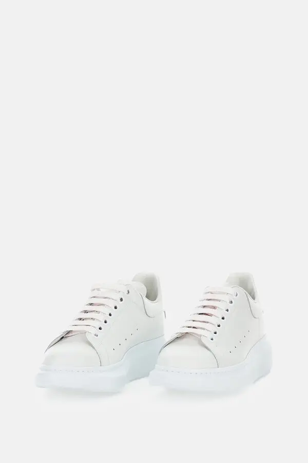 Alexander McQueen Oversized Sole Leather Sneakers