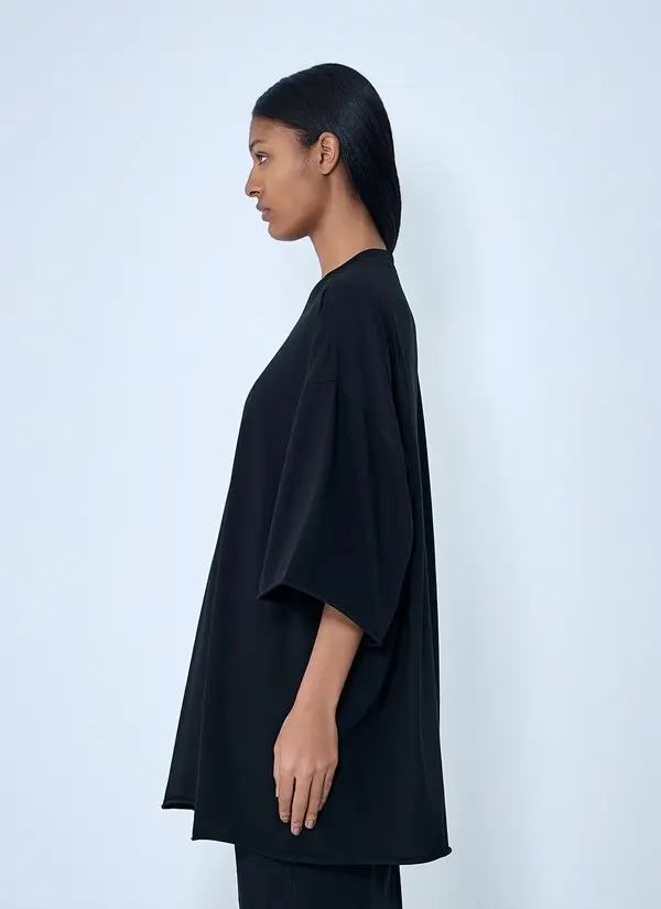Rick Owens Tommy Oversized Cotton T-shirt - Black