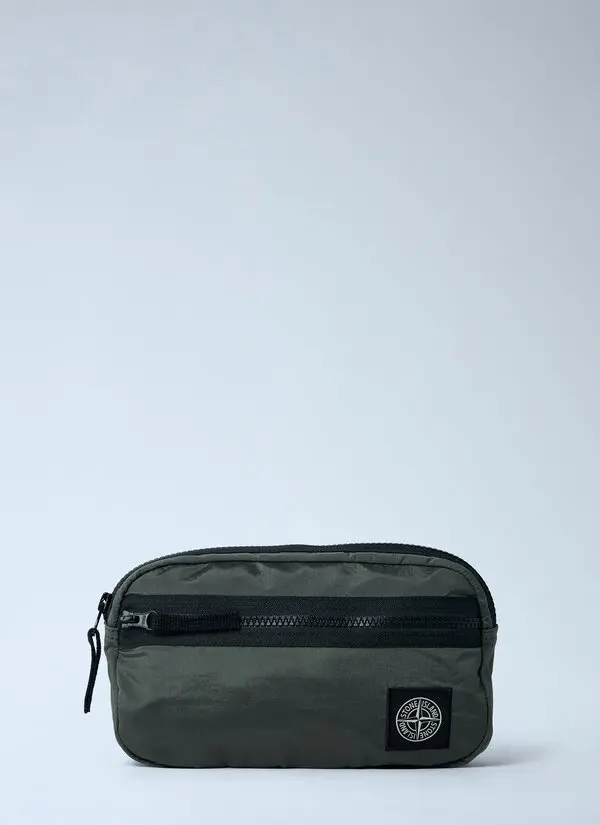 Stone Island Logo Motif Belt Bag - Green