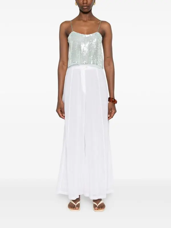 FORTE_FORTE Sequined Spaghetti Strap Top - Multicolor