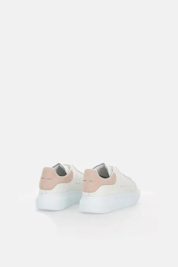 Alexander McQueen Smooth Calfskin Sneakers With Contrast Heel Tab