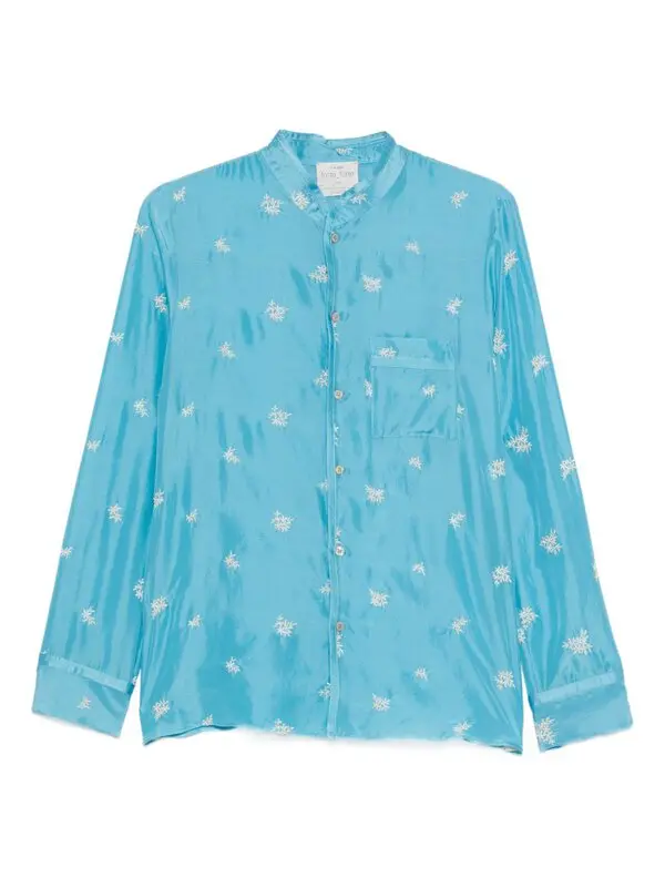 FORTE_FORTE Embroidered Silk Shirt - Multicolor