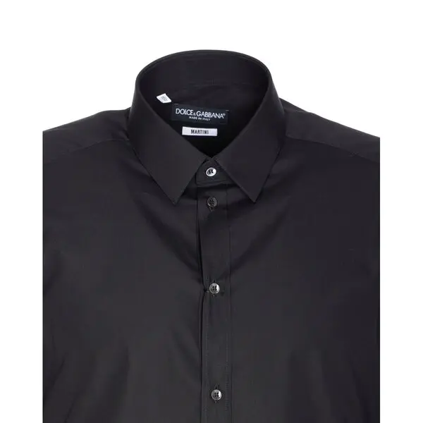 Dolce & Gabbana Stretch Cotton Gold-fit Shirt