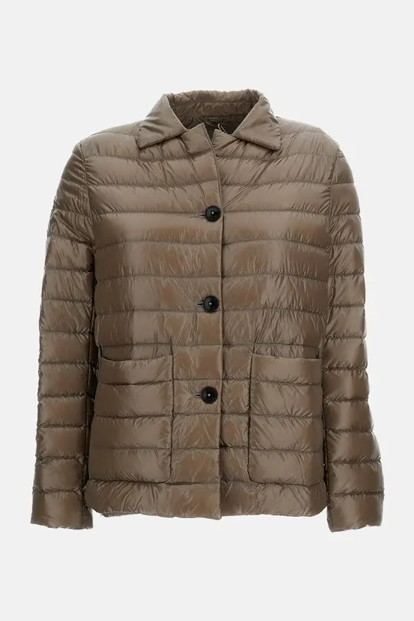 Herno Quilted Down Jacket With Pointed Collar - Multicolor