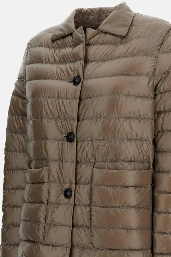 Herno Quilted Down Jacket With Pointed Collar - Multicolor