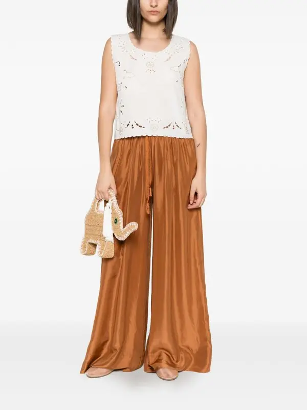 FORTE_FORTE White Broderie Anglaise Sleeveless Top