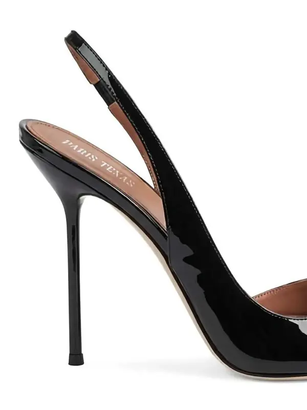Paris Texas Slingback Stiletto Pumps - Black