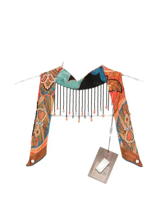 Etro Paisley Print Silk Foulard - Multicolor
