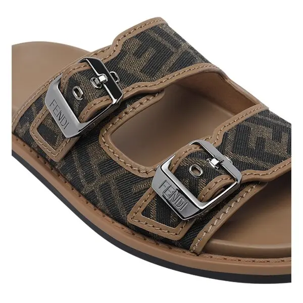 Fendi Ff Logo Sandals