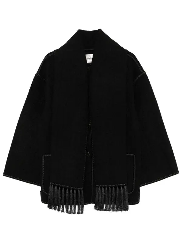 TOTEME Wool Blend Jacket With Scarf Detail
