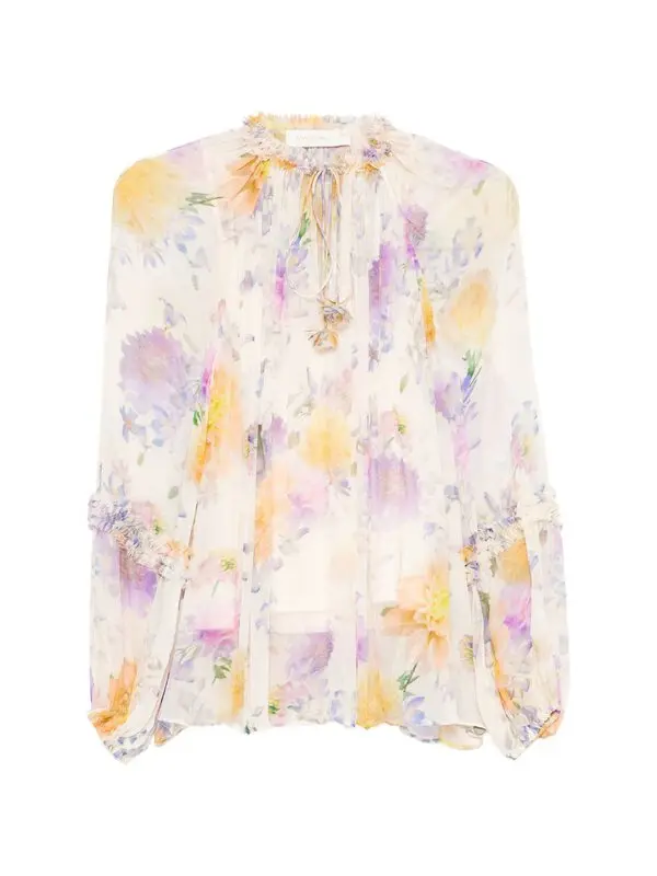 Zimmermann Luna Floral Print Blouse - Multicolor