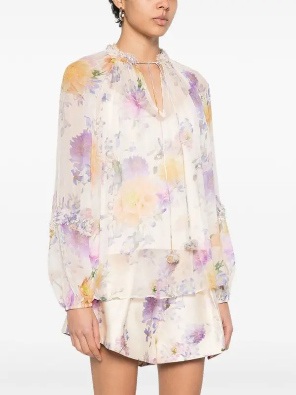 Zimmermann Luna Floral Print Blouse - Multicolor