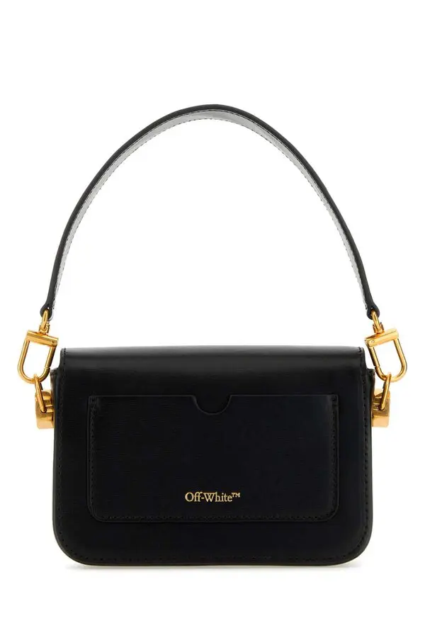 Off-White Small Plain Binder Handbag - Black
