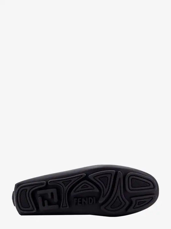 Fendi Leather And Canvas Loafers - Multicolor