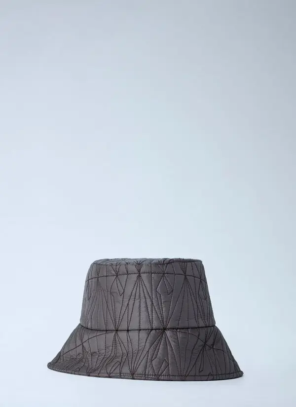 Moncler Quilted Bucket Hat - Gray