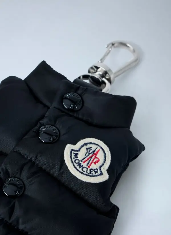 Moncler Puffer Keyring Charm - Black
