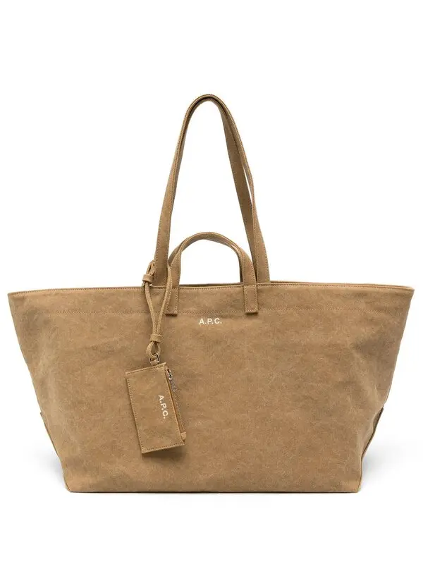 A.p.c. Le Drummer Toile Tote Bag - Brown