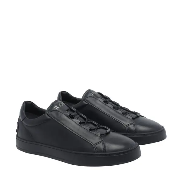 TOD'S Suede Lace-up Sneakers - Black