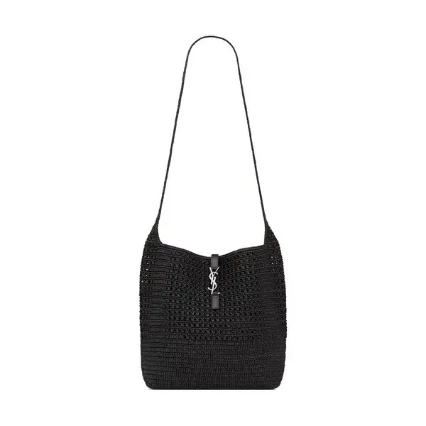 Saint Laurent Medium Le 5 A 7 Tote Bag - Silver