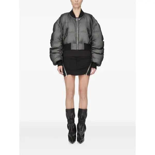 Rick Owens Viscose Blend Knit Skirt With Side Slit
