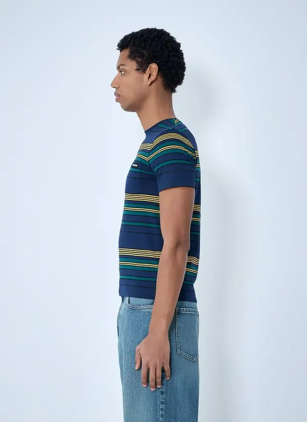 Miu Miu Striped Cotton Jersey T-shirt