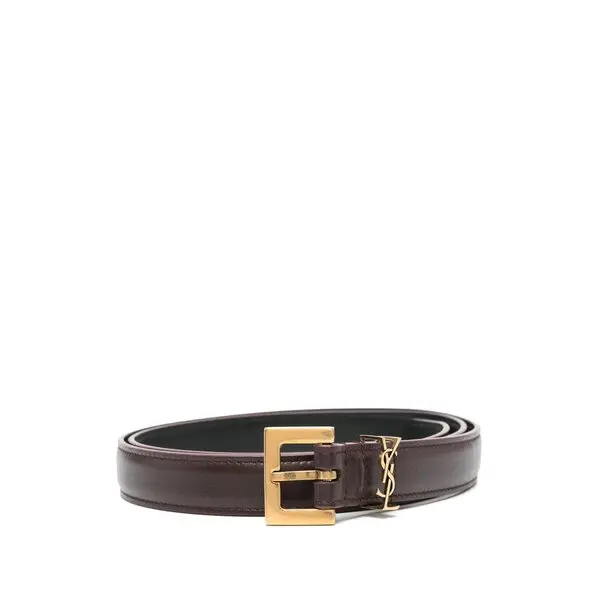 Saint Laurent Leather Belt - Red