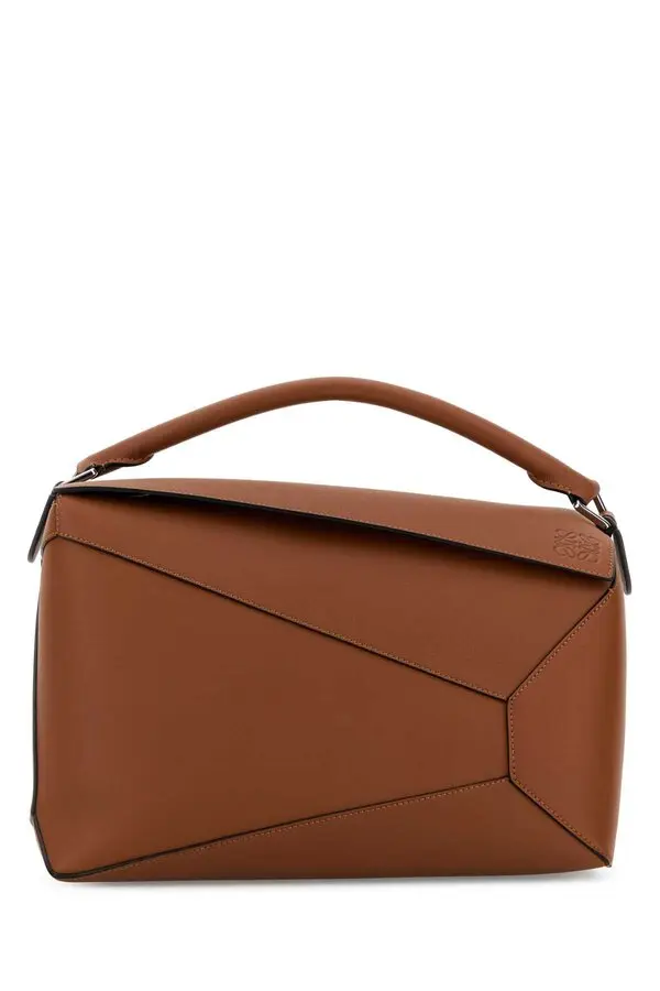 Loewe Leather Large Puzzle Edge Handbag - Brown