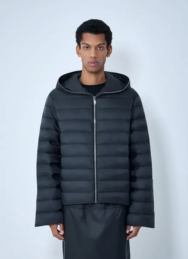 Moncler Hooded Quilted Jacket - Black