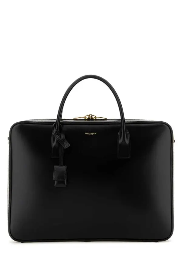 Saint Laurent Leather Large Sac De Jour Briefcase