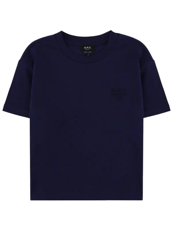 A.p.c. Cotton T-shirt With Logo