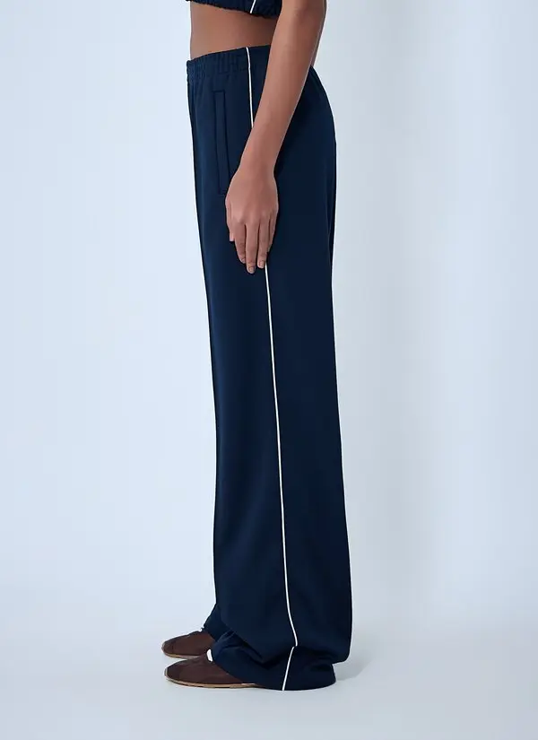 Miu Miu Elasticated High Rise Wide-leg Technical Pants