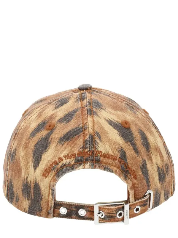 GANNI Baseball Cap With Logo - Multicolor