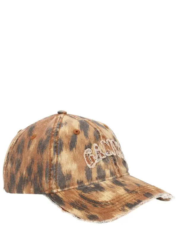 GANNI Baseball Cap With Logo - Multicolor