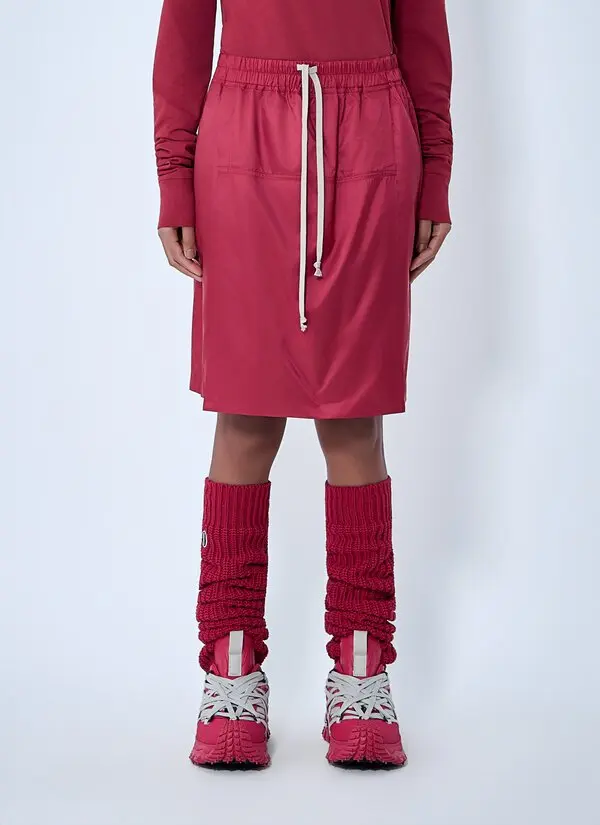 Moncler Drawstring Midi Kilt Shorts - Red