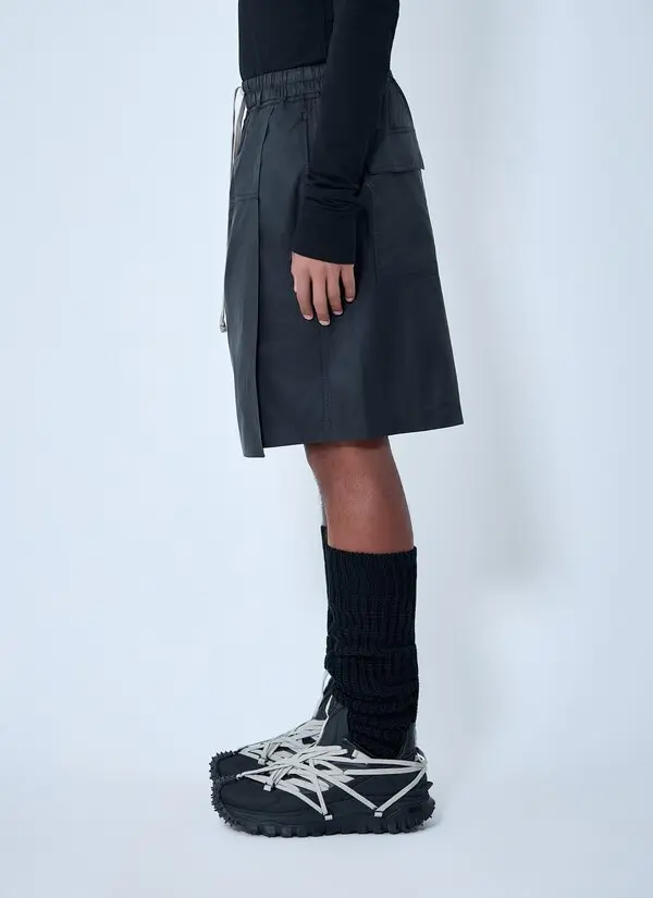 Moncler Drawstring Midi Kilt Shorts - Black