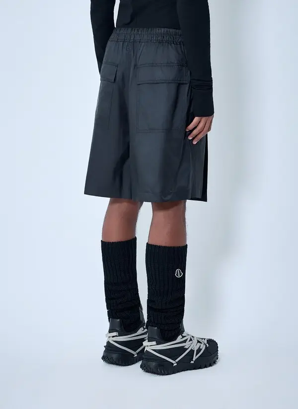 Moncler Drawstring Midi Kilt Shorts - Black