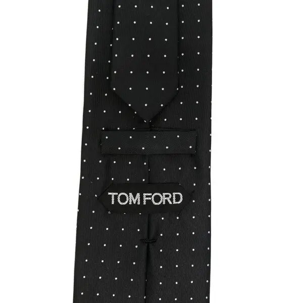 TOM FORD Polka Dot Silk Neck Tie