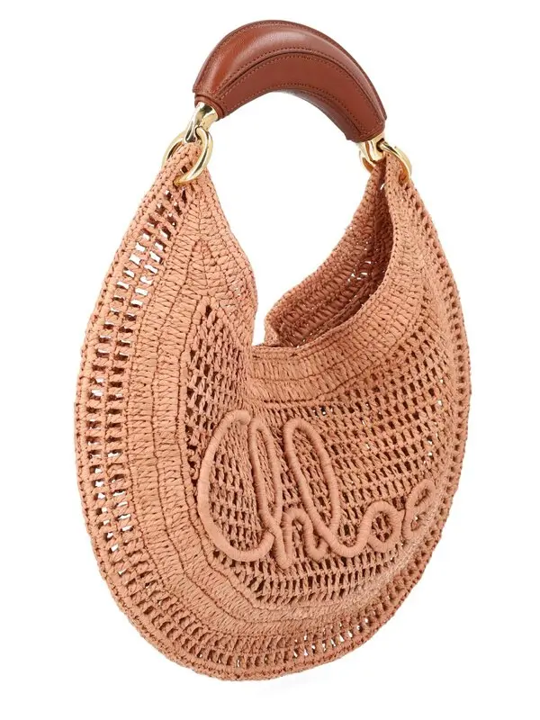 Chloé Raffia Hobo Bag - Pink