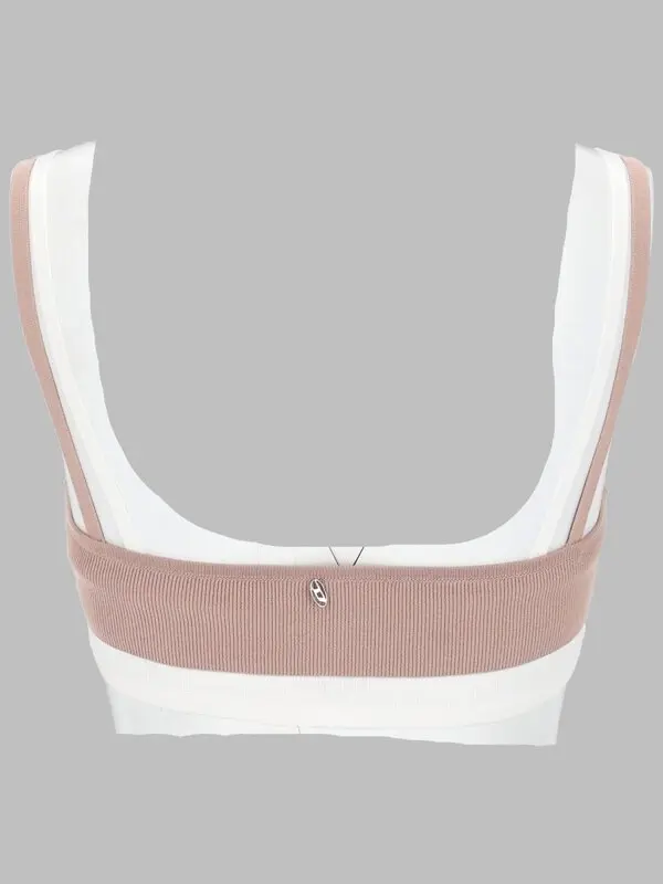 DIESEL® Top Bra Con Effetto Sovrapposto