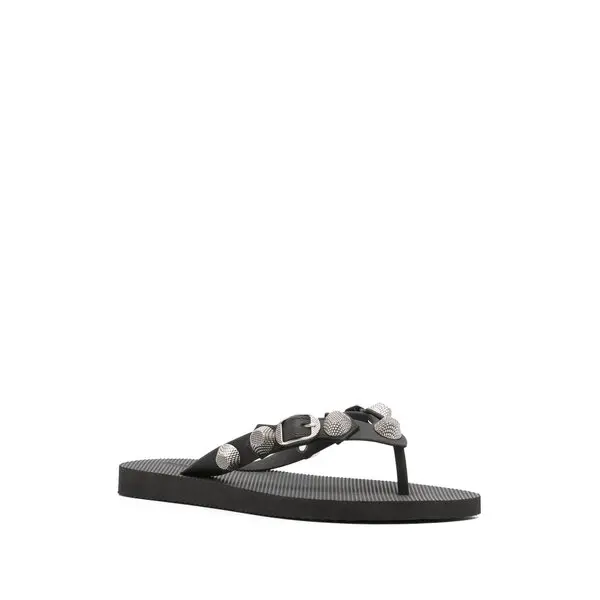 Balenciaga Embellished Studded Flip-flops
