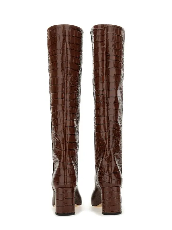 Paris Texas Anja Boot Croc Effect Knee High Boots