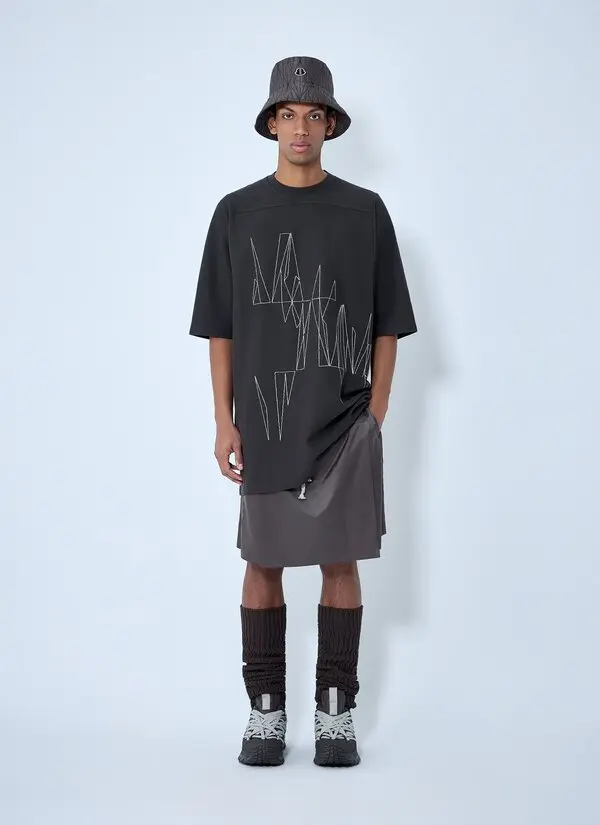 Moncler Drawstring Midi Kilt Shorts - Gray