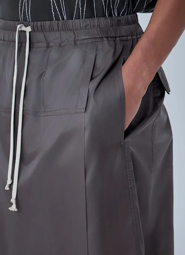 Moncler Drawstring Midi Kilt Shorts - Gray