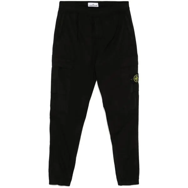 Stone Island Tapered Cargo Trousers With Drawstring Waist