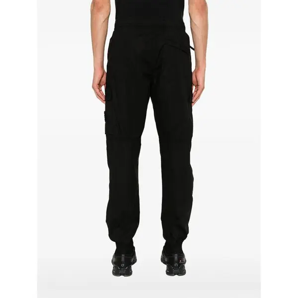 Stone Island Tapered Cargo Trousers With Drawstring Waist