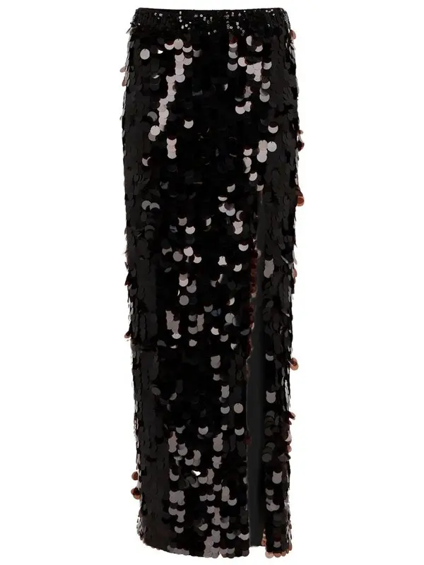P.a.r.o.s.h Sequined Maxi Skirt - Brown